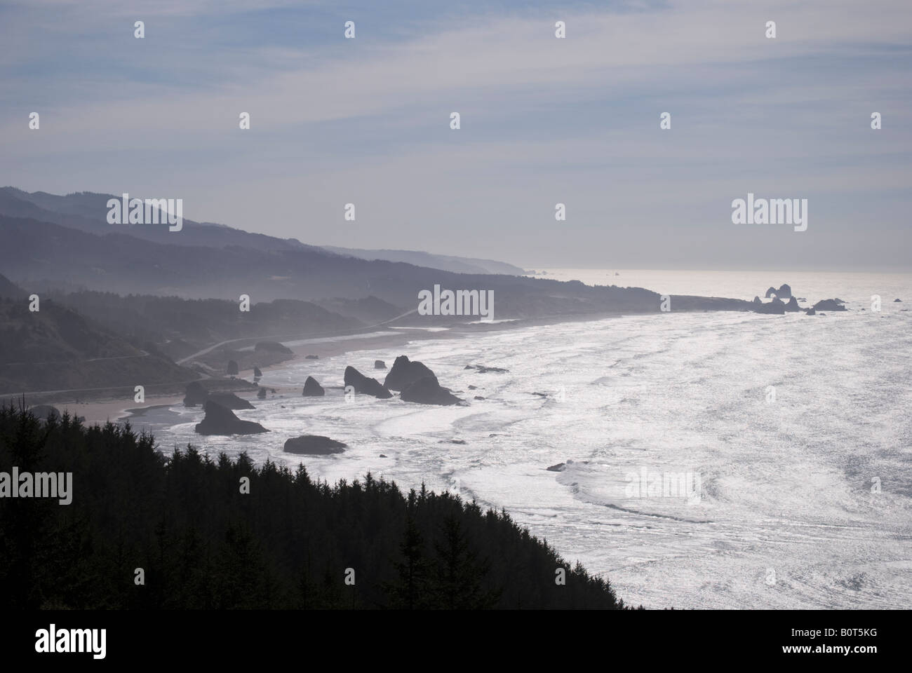 The Oregon Coast from Cape Sebastian State Park overlook Stock Photo ...