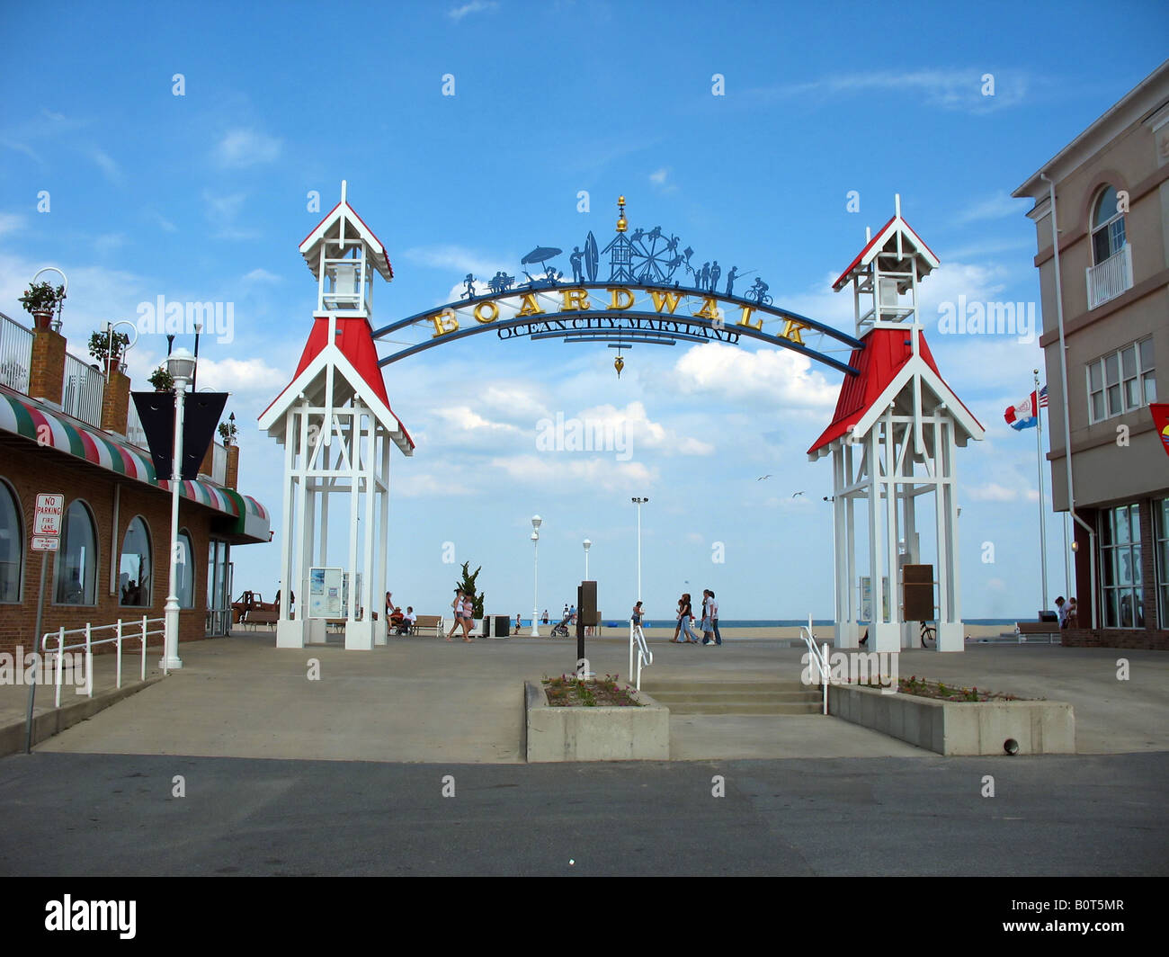 The famous public BOARDWALK sign located at the main entrance of the ...