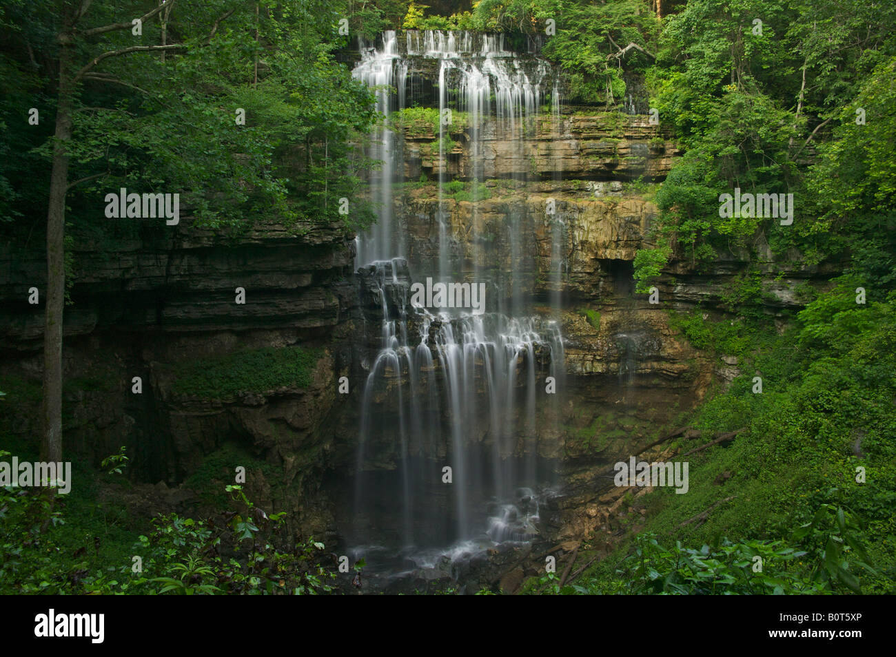 Virgin Falls Virgin Falls Pocket Wilderness Area Tennessee Stock Photo ...