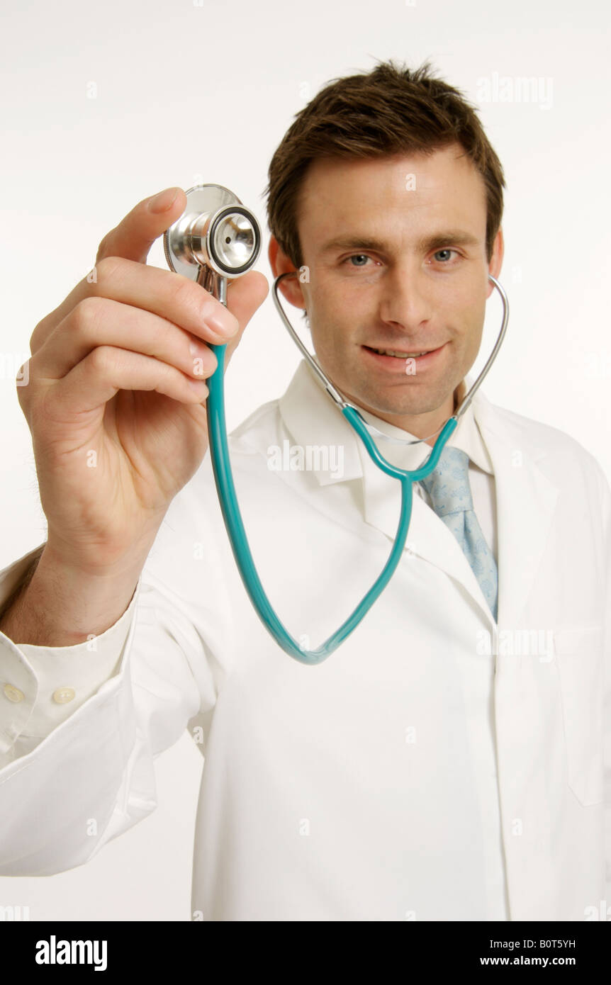 Doctor with stethoscope Stock Photo - Alamy