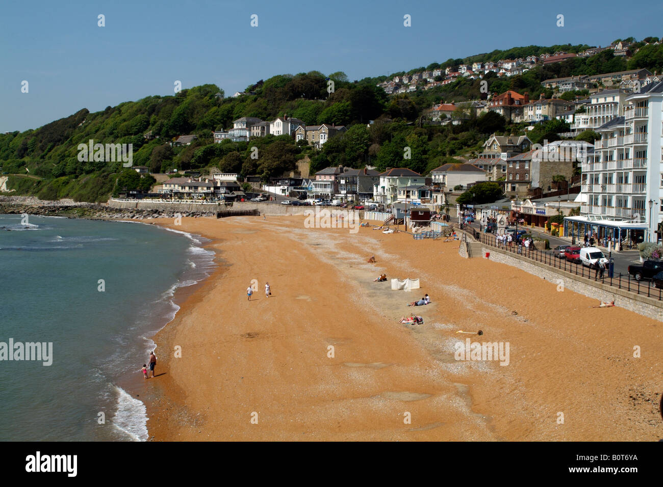 Ventnor beach and espanade seafront Isle of Wight England Stock Photo ...