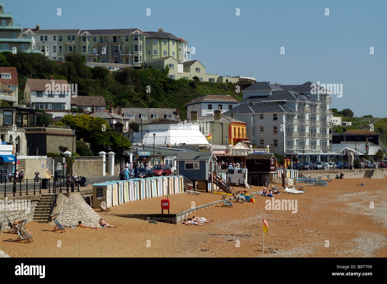 Ventnor beach and espanade seafront Isle of Wight England Stock Photo ...