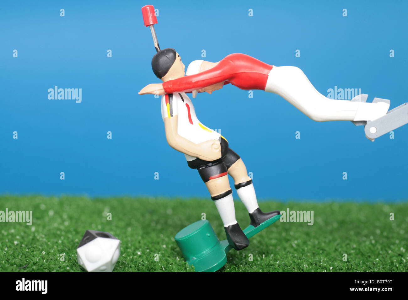 Tipp Kick table soccer game England committing a nasty foul against ...