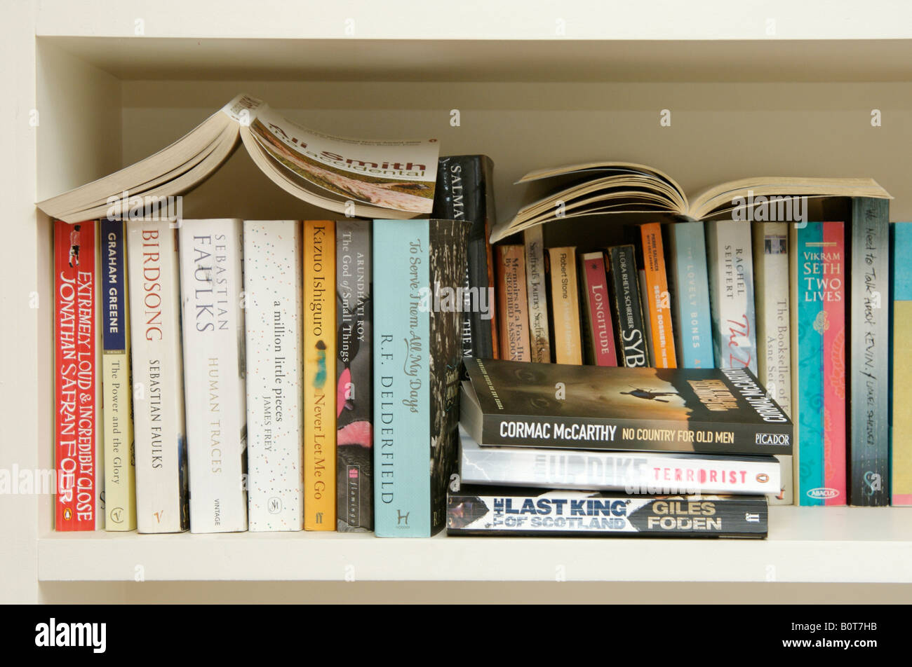 Books on shelf Stock Photo - Alamy