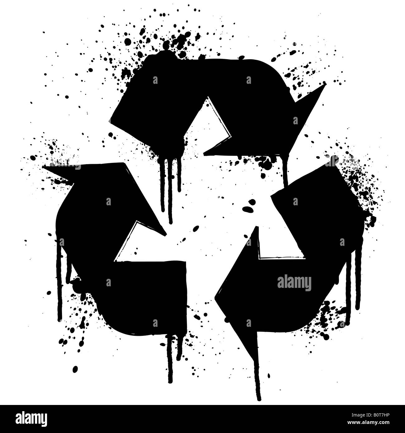 Recycle symbol Black and White Stock Photos & Images - Alamy