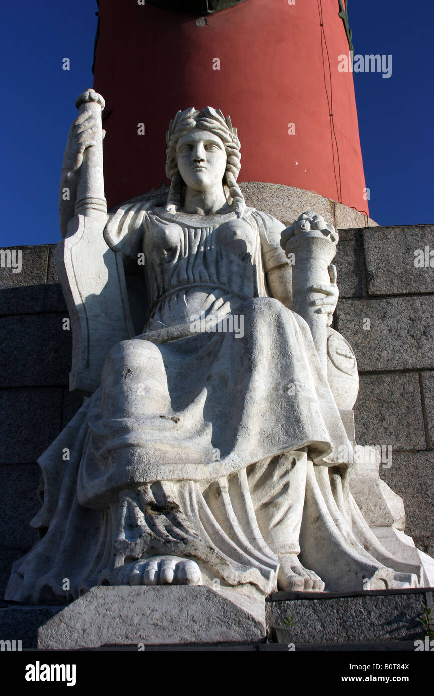 Rostral Column, Saint Petersburg, Russia Stock Photo - Alamy