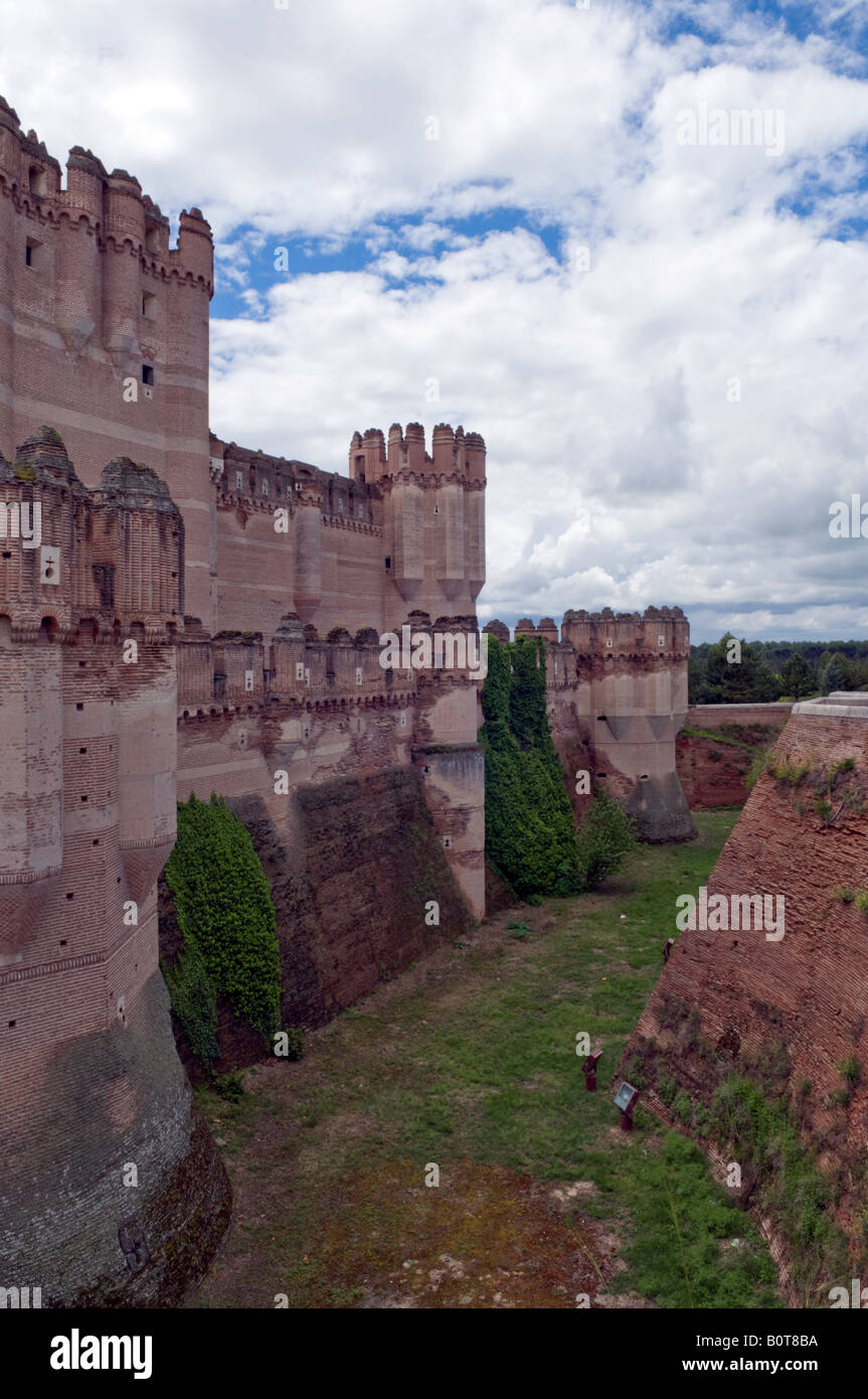 Coca castle, Spain Stock Photo - Alamy