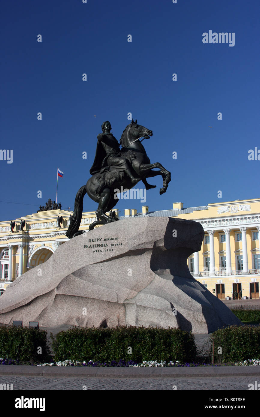 The Bronze Horseman statue, Saint Petersburg, Russia Stock Photo - Alamy
