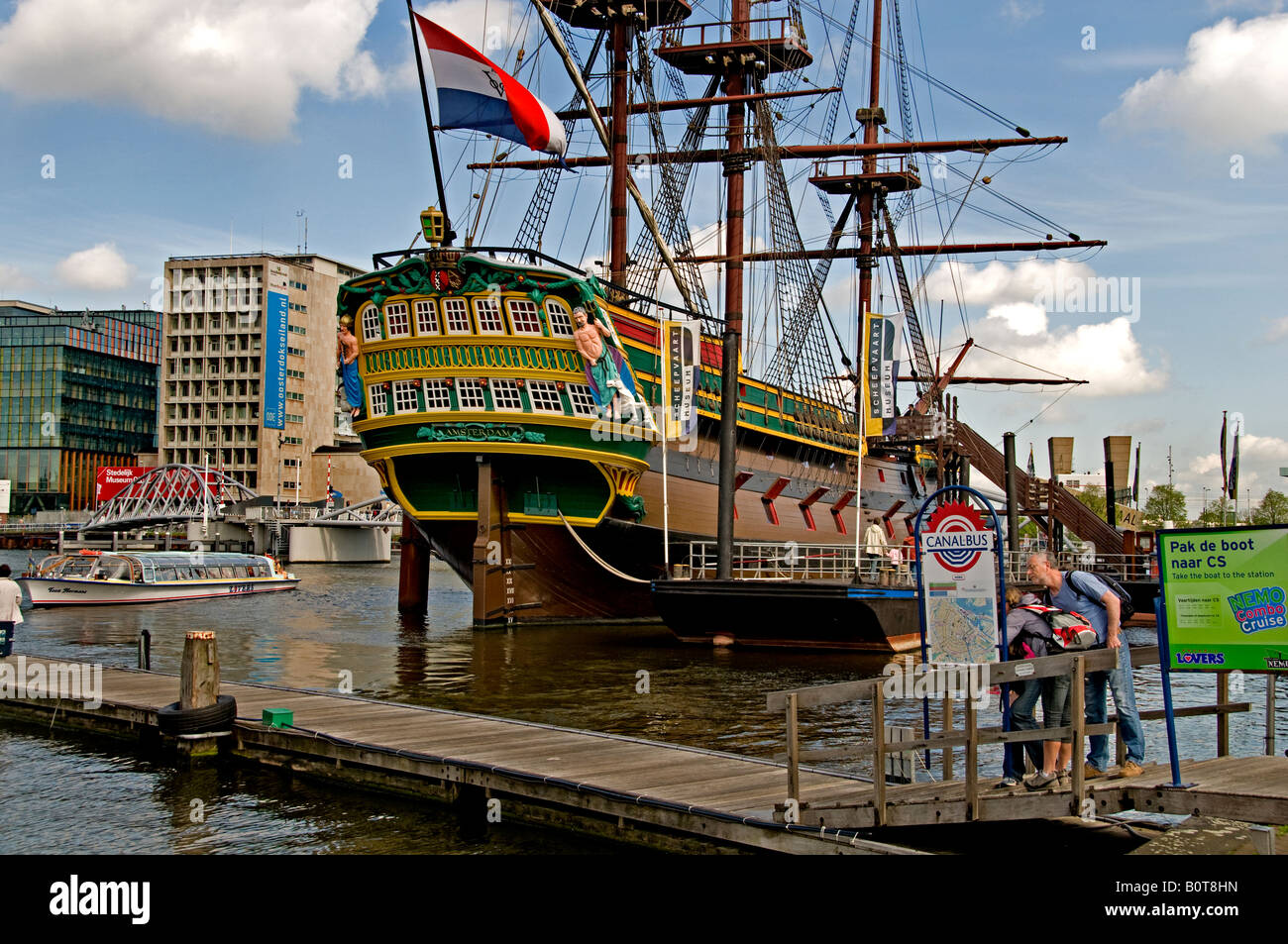 VOC Golden Age boat vessel ship Amsterdam netherlands holland canal ...