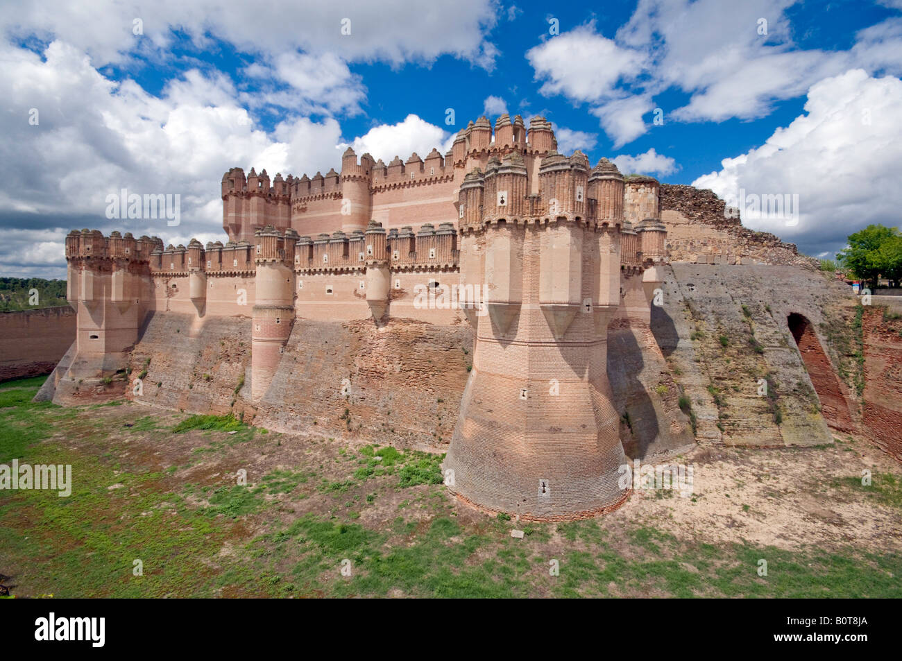 Coca castle, Spain Stock Photo - Alamy