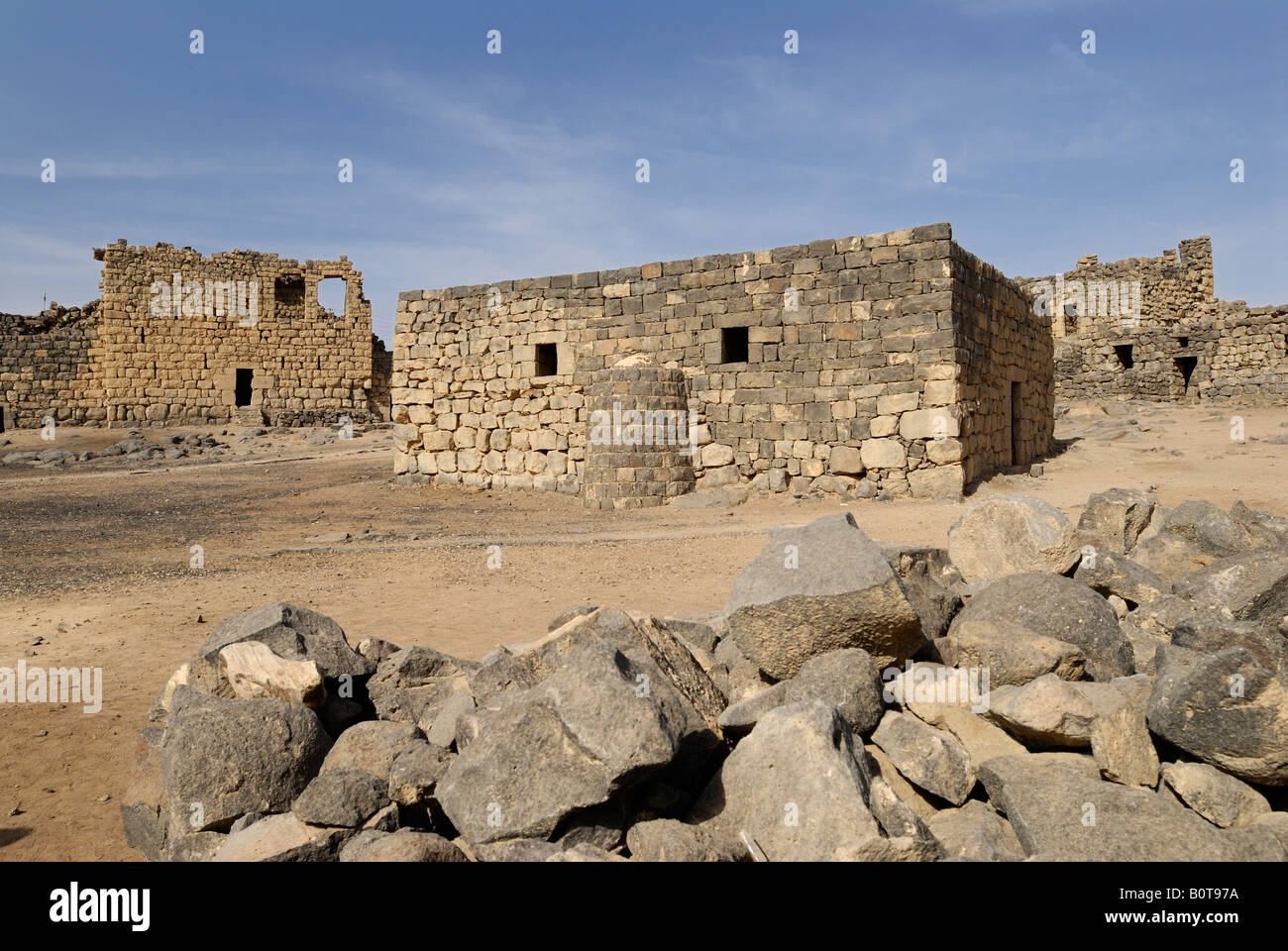 desert castle Qusar Al Azraq Jordan Arabia Stock Photo - Alamy