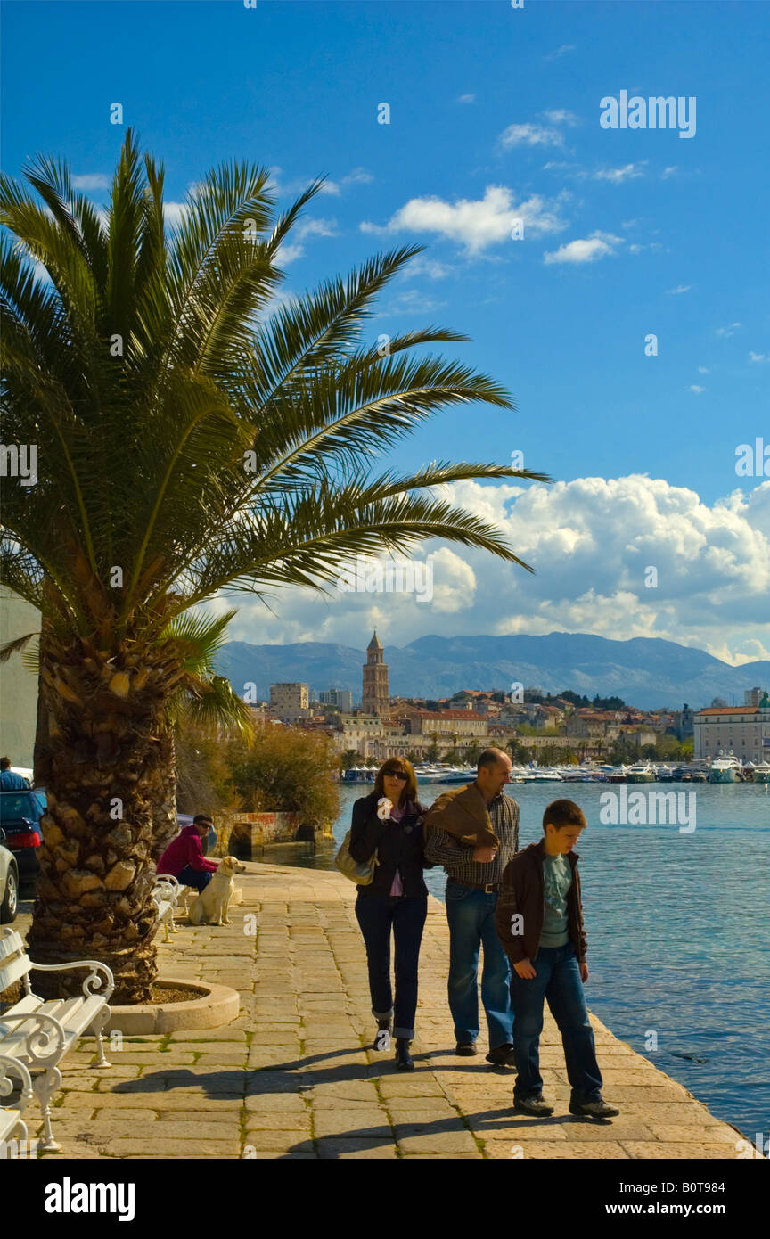 Mediterranean seaside in Split Croatia Europe Stock Photo - Alamy