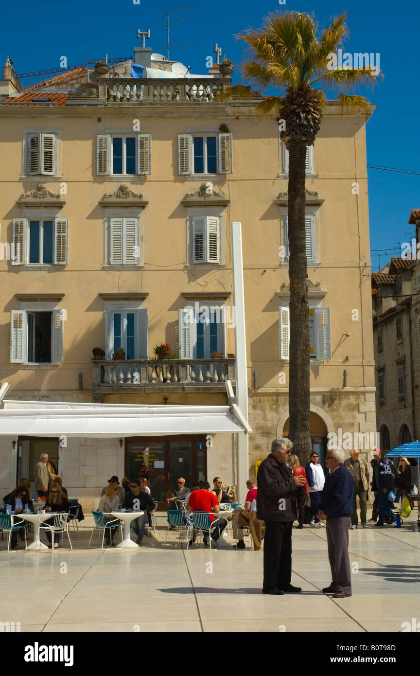 Riva the seaside boulevard in Split Croatia Europe Stock Photo - Alamy