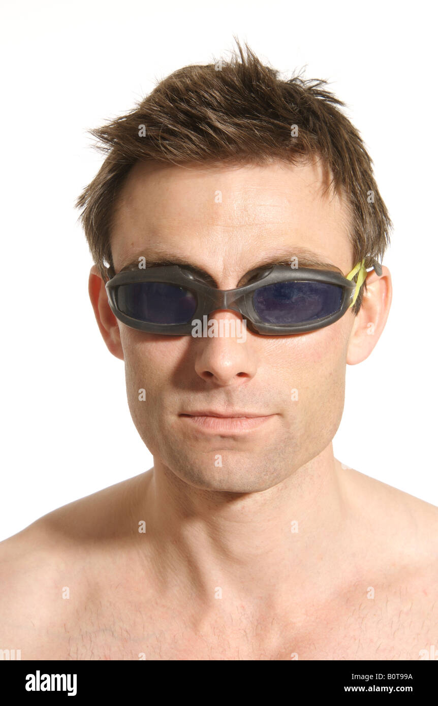 White swim goggle hi-res stock photography and images - Alamy