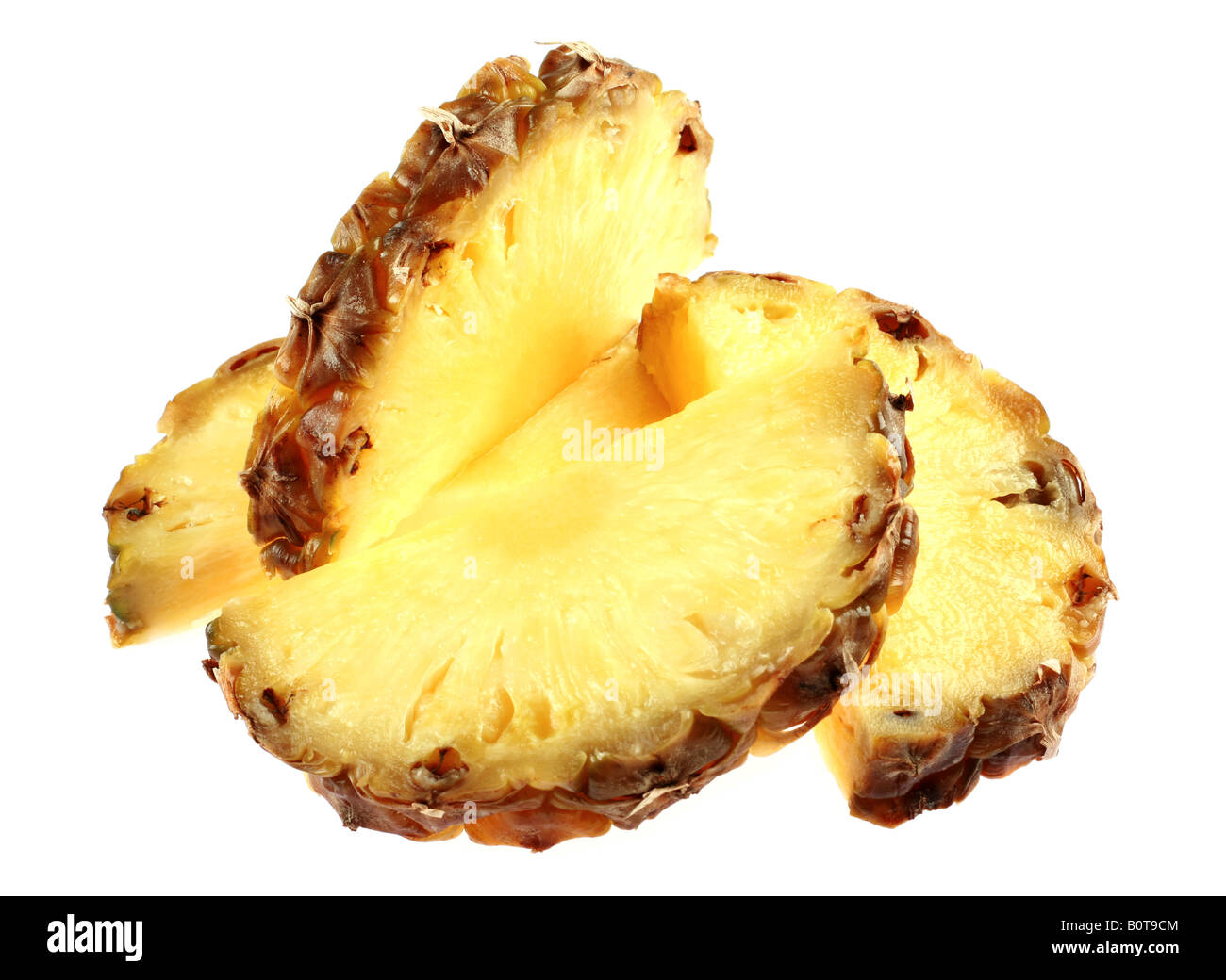 Pineapple ripe fruit isolated on white background Stock Photo - Alamy