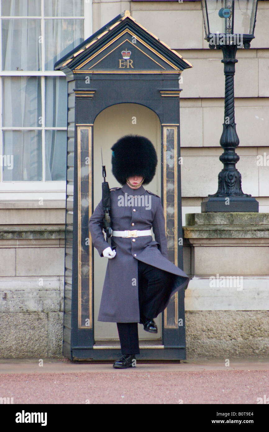 Guard at Buckingham Palace London Stock Photo - Alamy