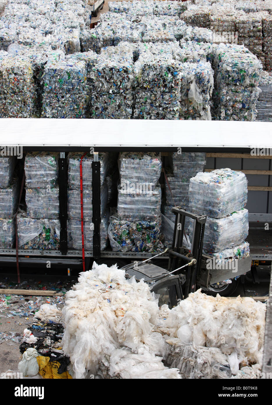 DEU Germany Essen Recycling of plastics of any kind Pressing of plastic ...