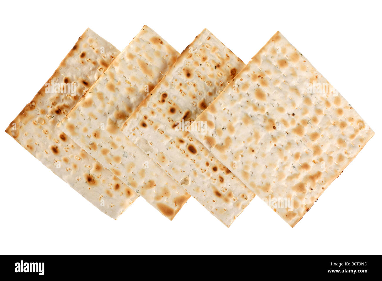 Unleavened bread traditiona isolated on white background Stock Photo ...