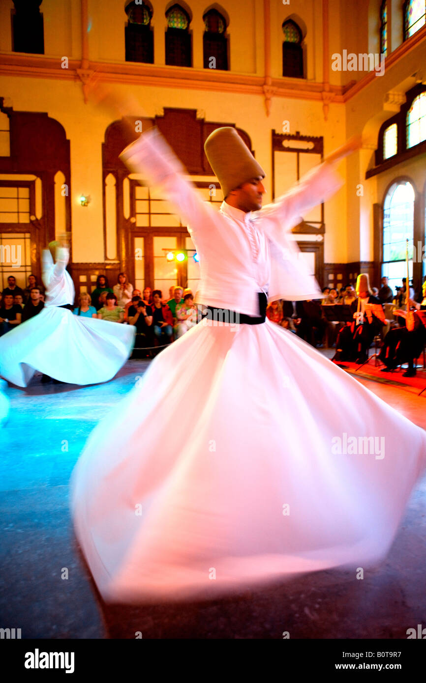 Whirling dervishes sufi dance show in hi-res stock photography and ...