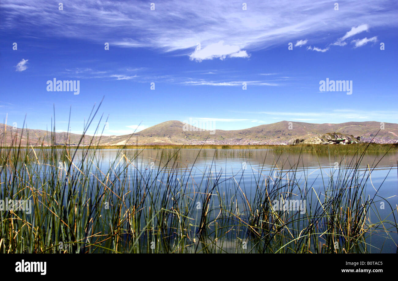 Lake TIticaca near Puno, Peru Stock Photo - Alamy
