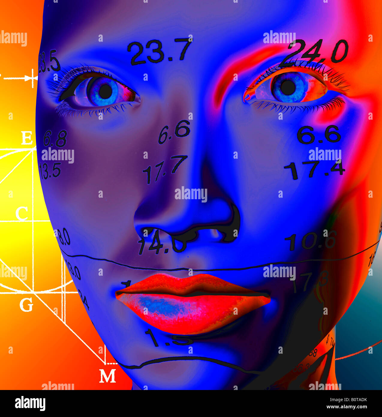 3d computer generated female robot hi-res stock photography and images ...