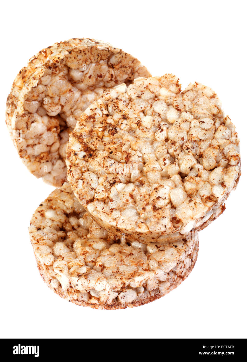 Krisp bread detail isolated on white background Stock Photo - Alamy