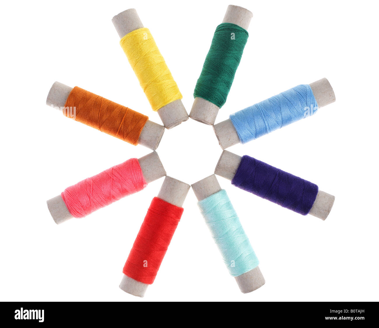 Yarn color set isolated on white background Stock Photo - Alamy