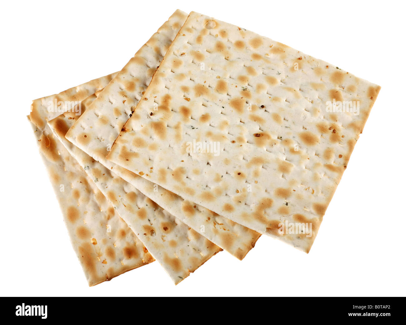 Unleavened bread traditiona isolated on white background Stock Photo ...