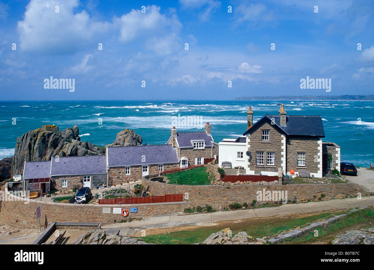stone house, Corbiére Point, Jersey Island Stock Photo - Alamy