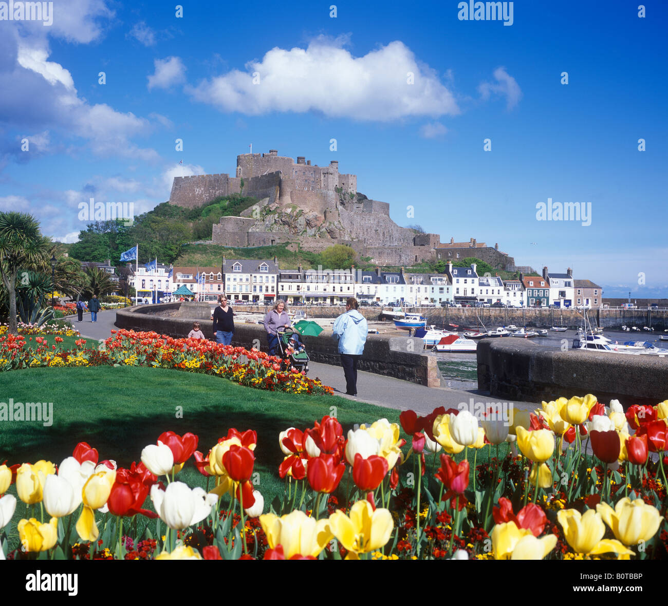 Mount Orgueil Castle, Gorey, Jersey Island Stock Photo - Alamy