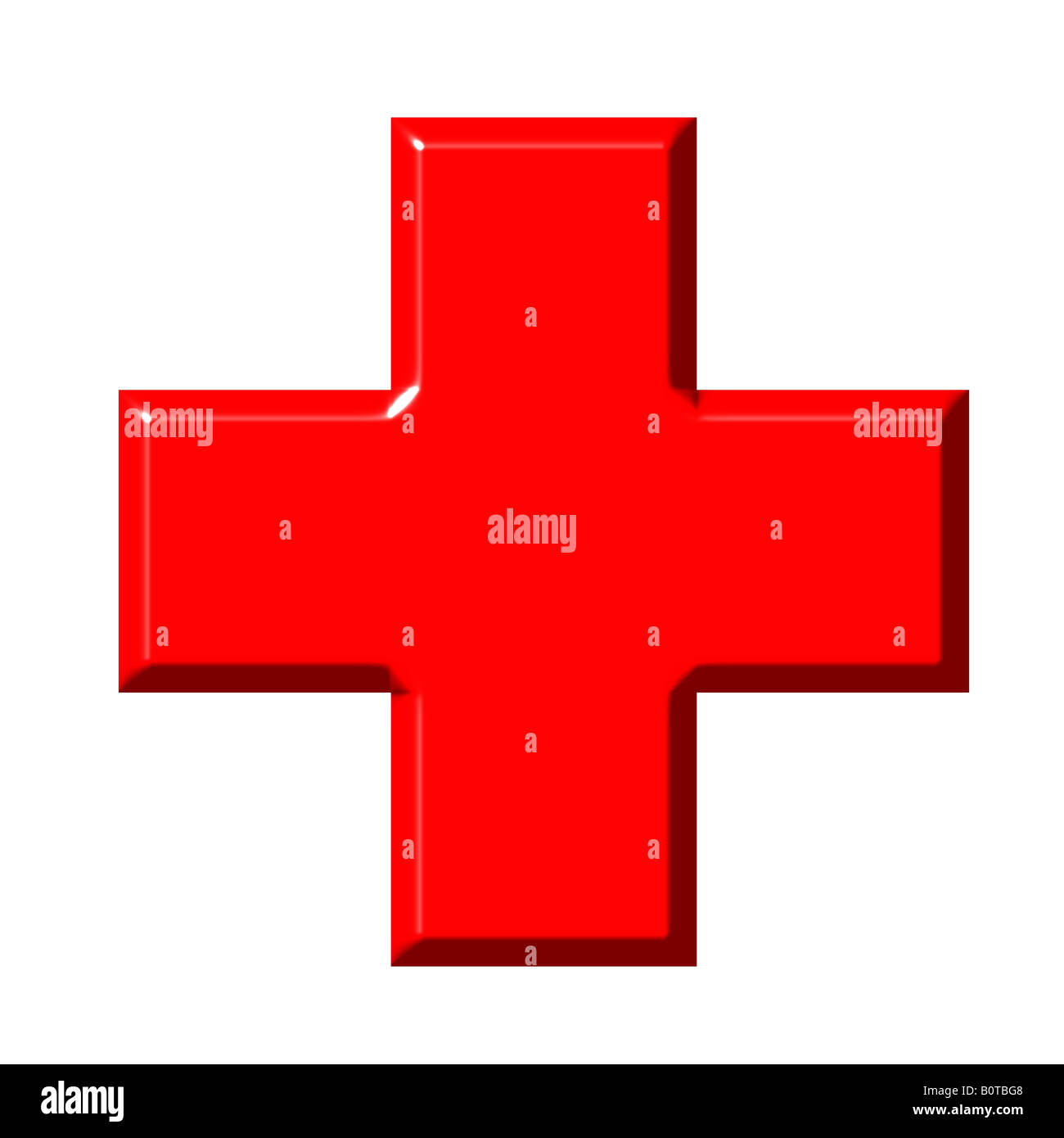 3d red cross Stock Photo - Alamy