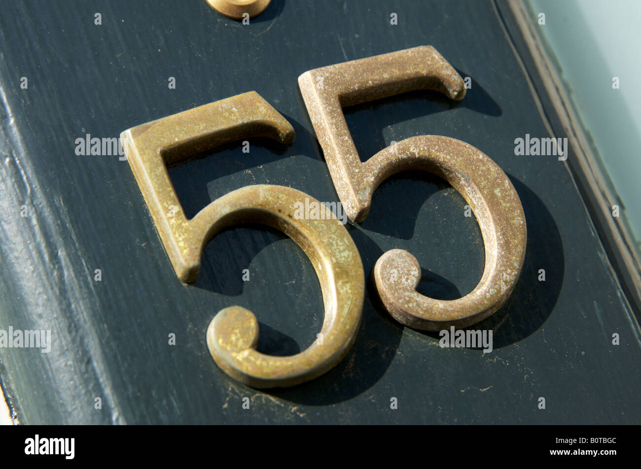 55 door number Stock Photo - Alamy