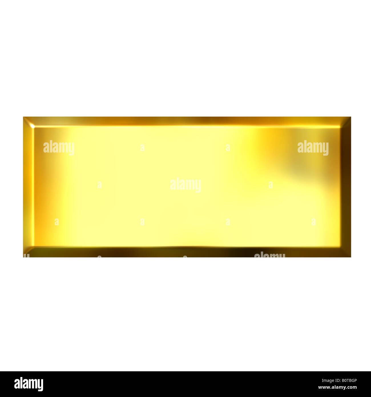3d golden square button Stock Photo - Alamy