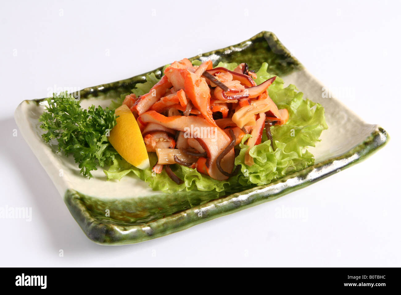 Japan food with lemon isolated on white background Stock Photo - Alamy