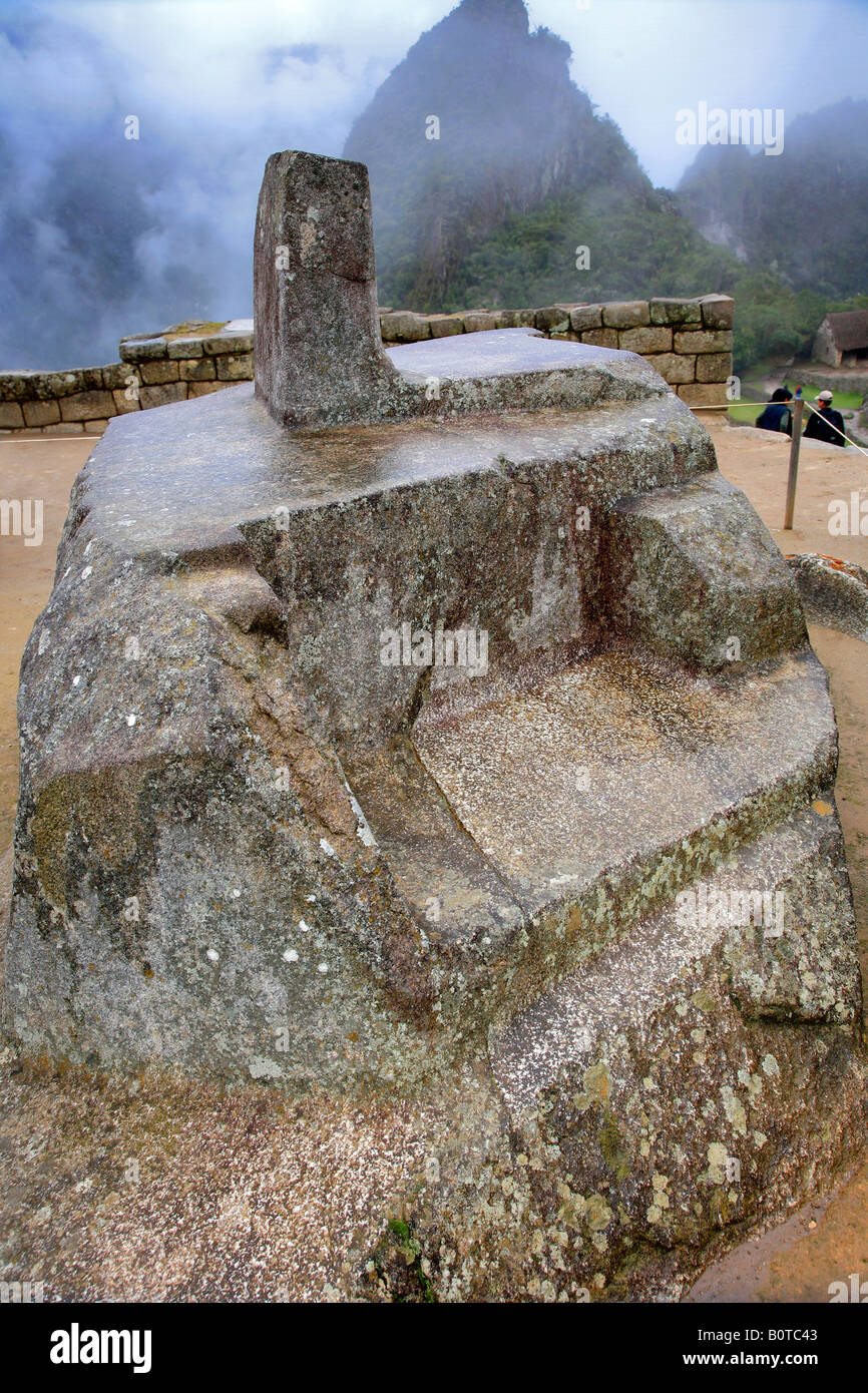Intihuatana machu picchu peru south hi-res stock photography and images - Alamy