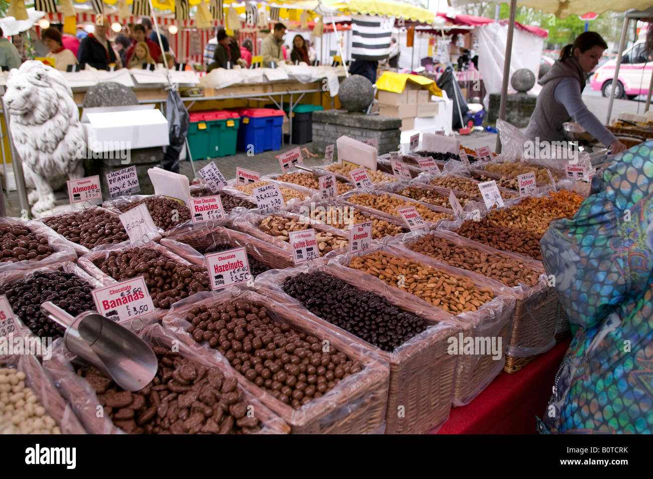 Outside food market in Limerick Ireland Stock Photo - Alamy
