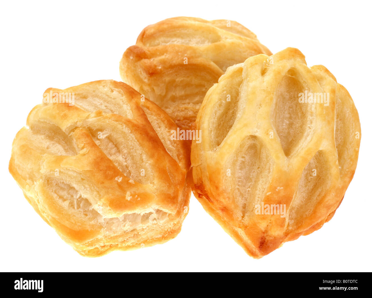 Baked crisp bun isolated on white background Stock Photo - Alamy