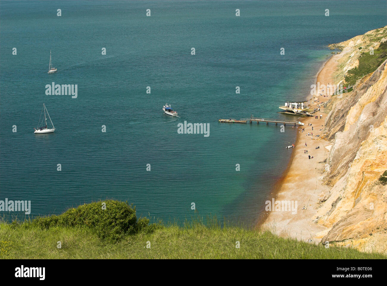 Alum Bay, Isle of Wight Stock Photo - Alamy