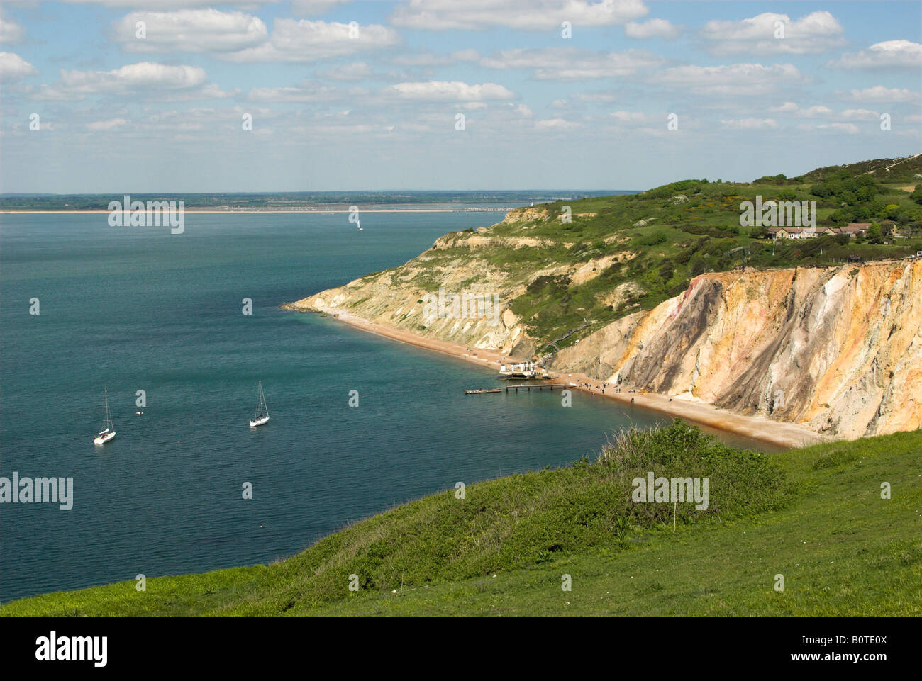 Alum Bay, Isle of Wight Stock Photo - Alamy