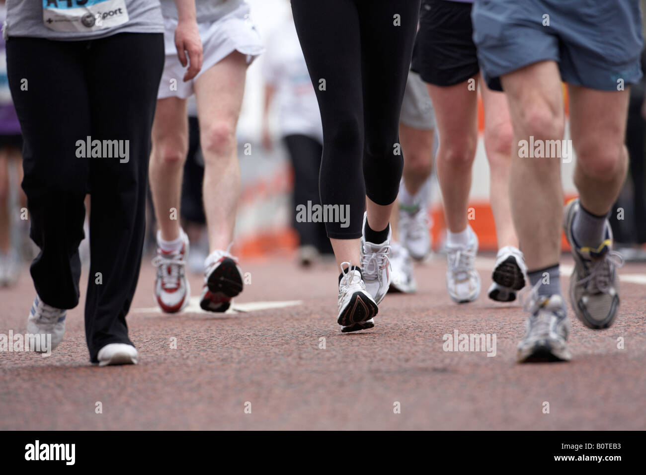 legs of competitors running the belfast marathon 2008 belfast city ...