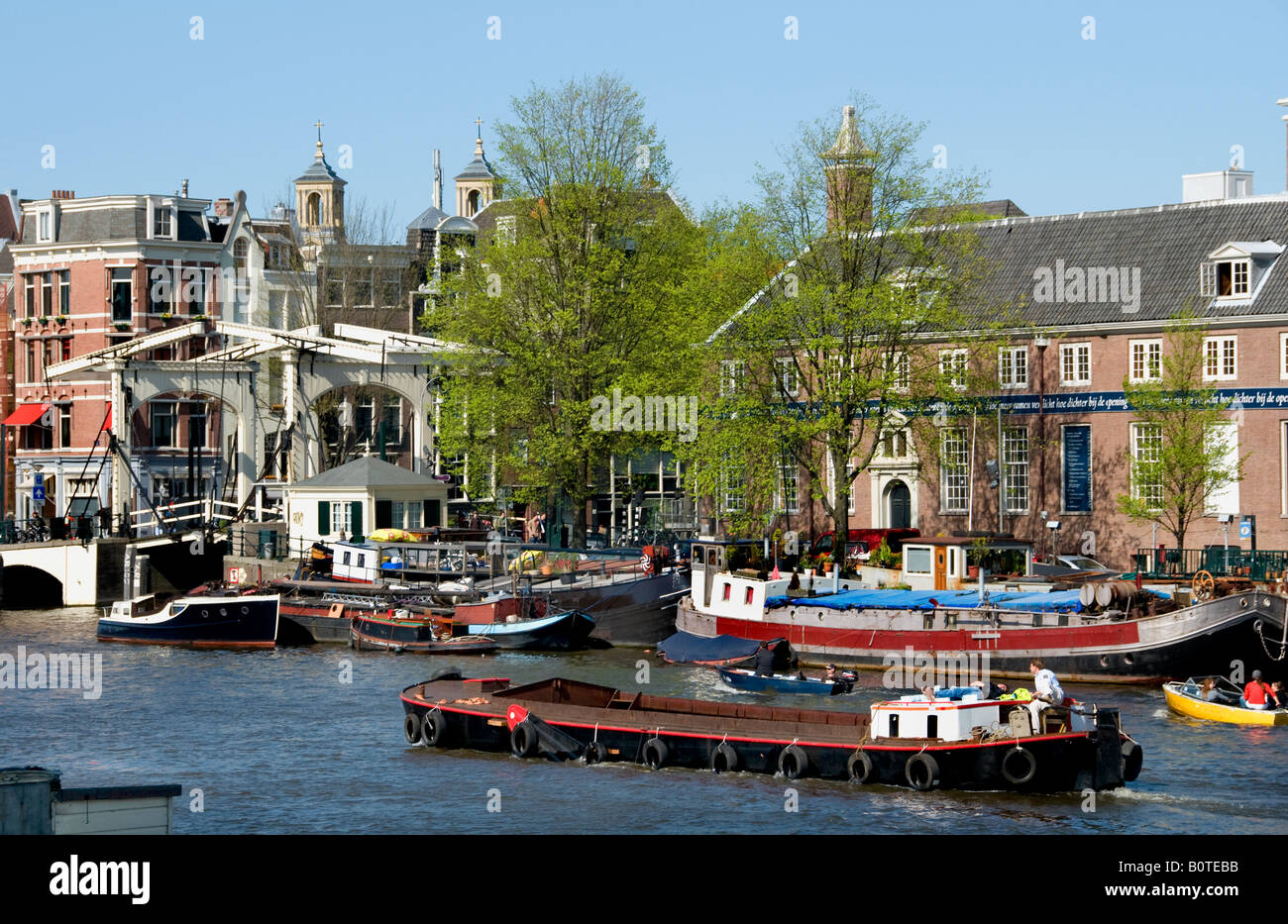 Amsterdam Netherlands Holland river Amstel Stock Photo - Alamy