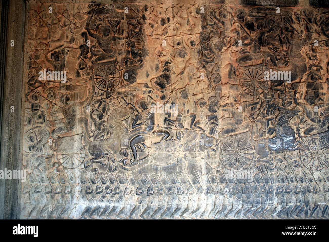 One of 19 photos of the complete frieze of the battle of Lanka in the ...