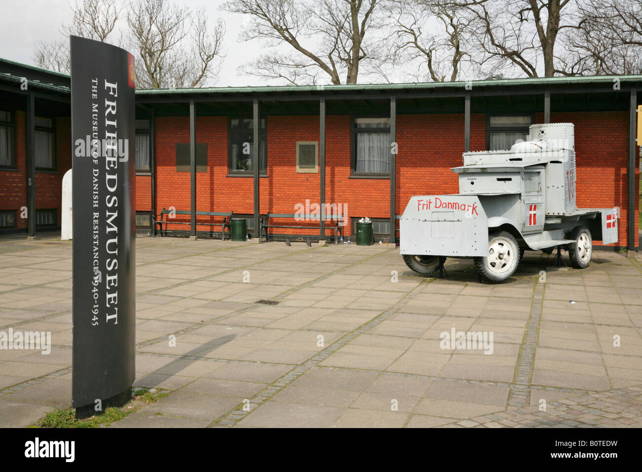 World War 2 tank of the Danish Resistance outside the Museum of Danish ...