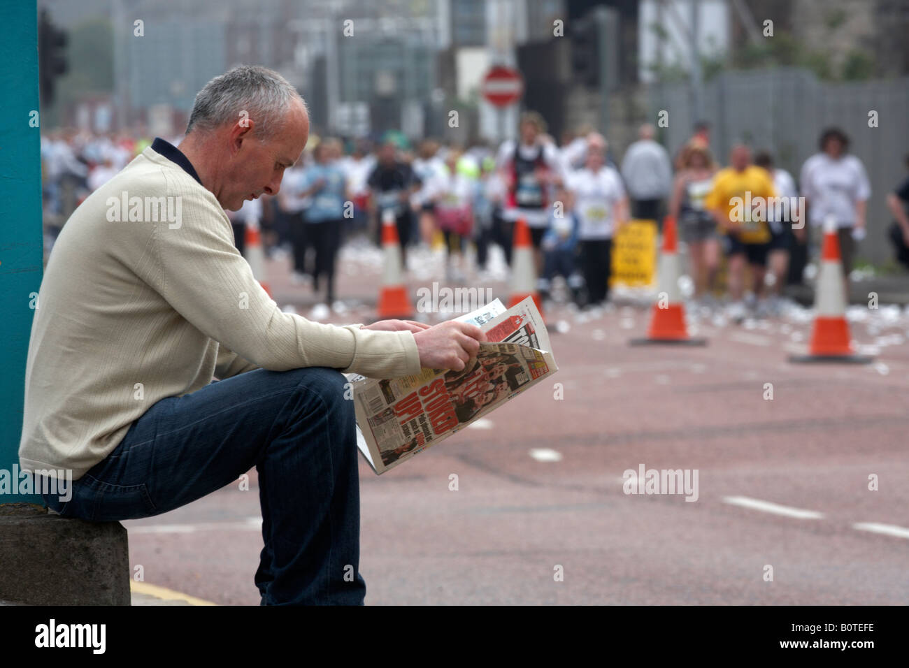 Athletics belfast city marathon hi-res stock photography and images - Alamy