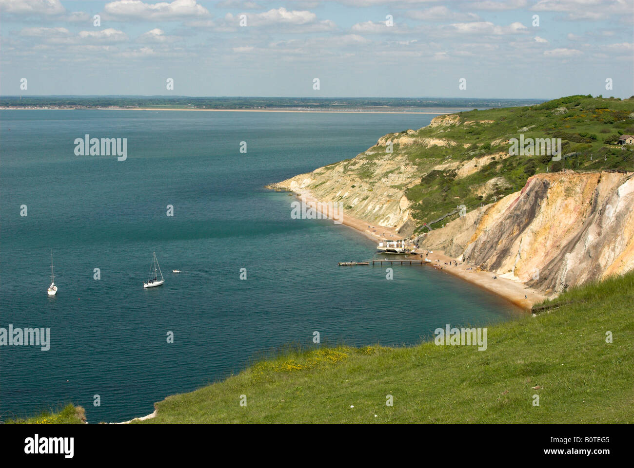 Alum Bay, Isle of Wight Stock Photo - Alamy