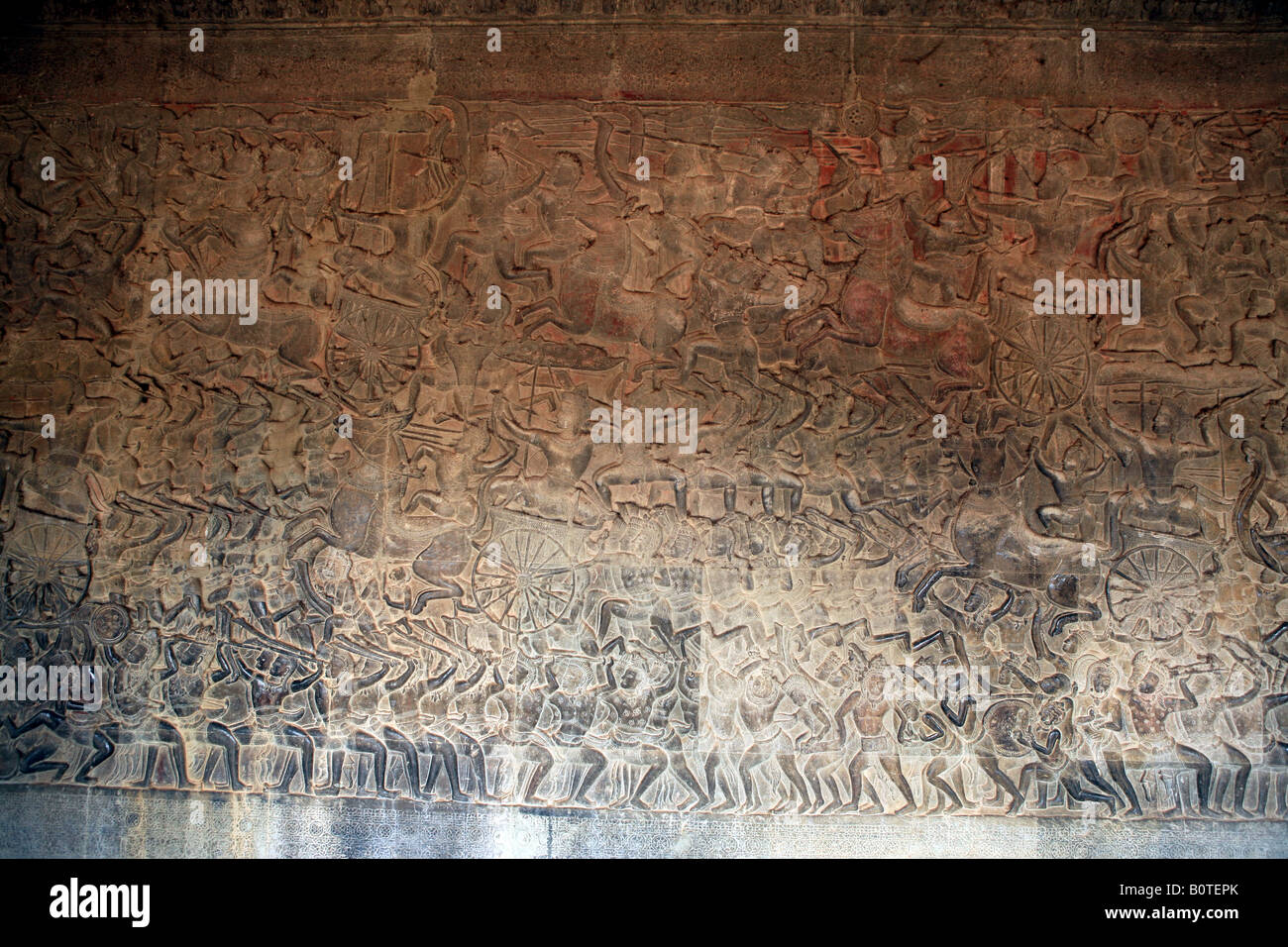 One of 19 photos of the complete frieze of the battle of Lanka in the ...