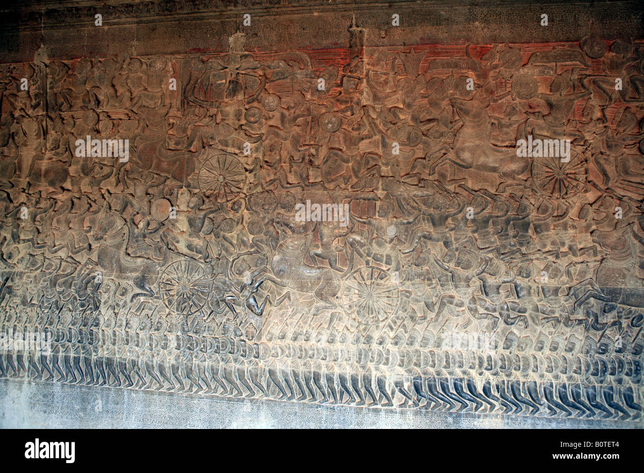 One of 19 photos of the complete frieze of the battle of Lanka in the ...