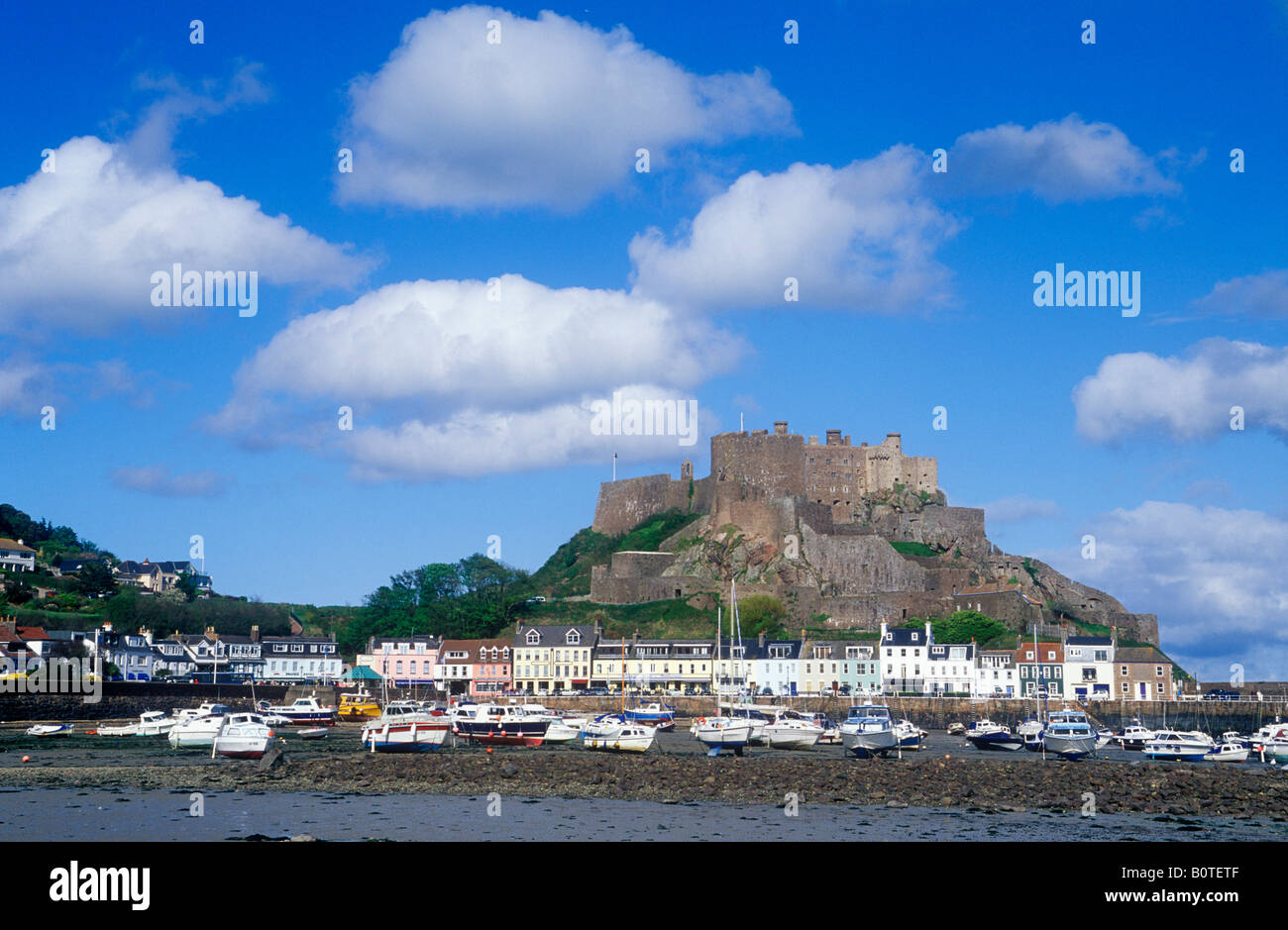 Mount Orgueil Castle, Gorey, Jersey Island Stock Photo - Alamy