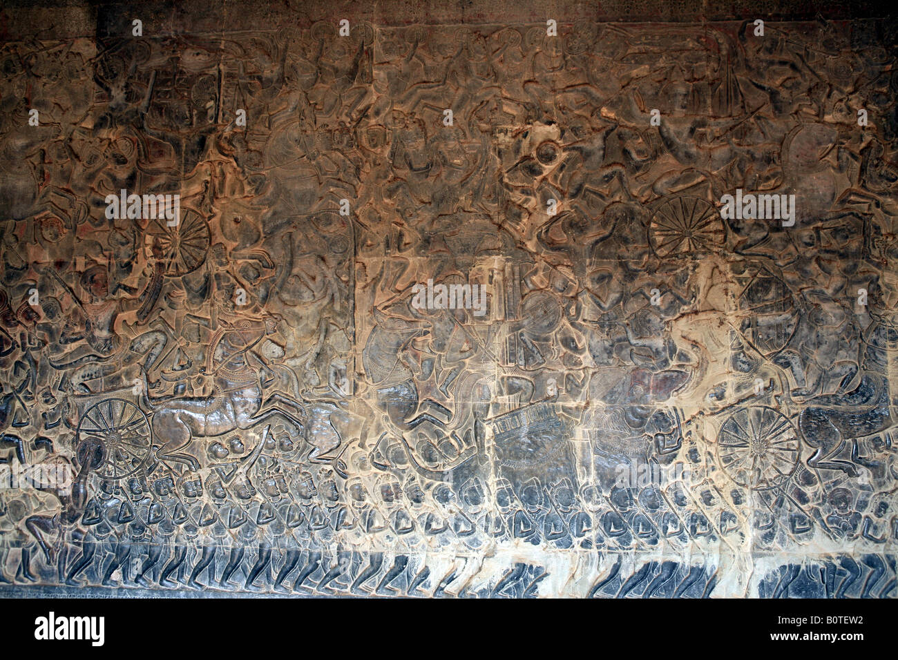 One of 19 photos of the complete frieze of the battle of Lanka in the ...