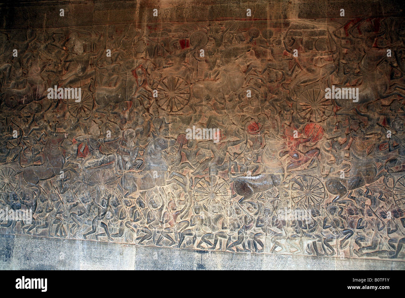One of 19 photos of the complete frieze of the battle of Lanka in the ...